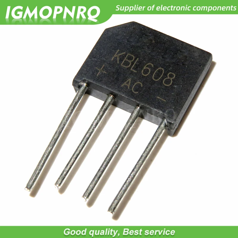 5PCS-KBL608-KBL-608-bridge-pile-6A-800V-flat-bridge-rectifier-new-and ...