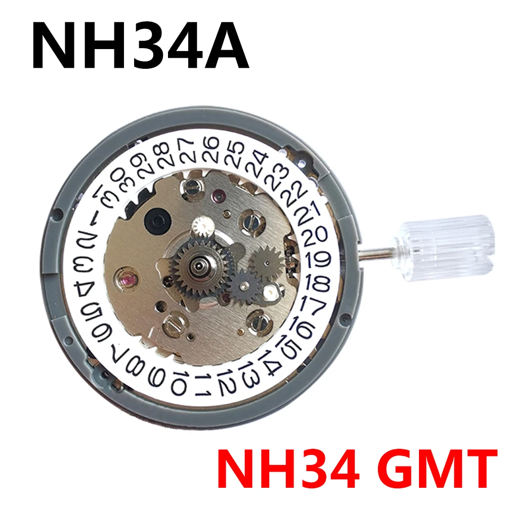 New Original NH34A Movement Fully Automatic Mechanical Movement 4-Pin 3 ...
