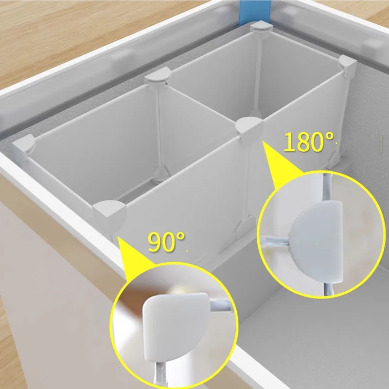 37-47cmH-Enclose-Light-Assembled-Freezer-partition-grill-net-storage ...