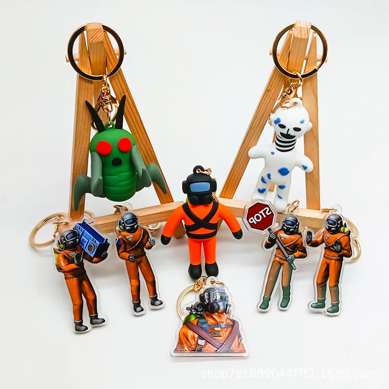Game-Lethal-Company-Acrylic-Keyring-Figure-Model-Cartoon-Keychain ...