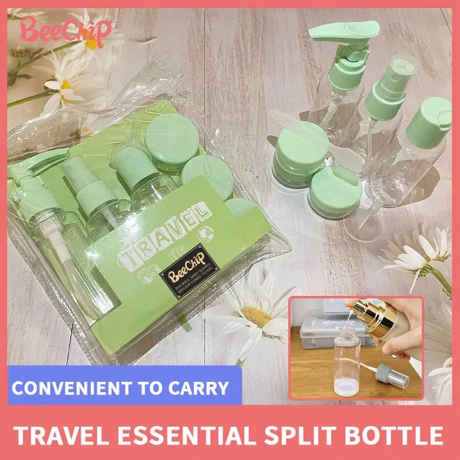 6 PCS Split Bottle Set Cosmetics Lotion Shampoo Bath Gel Toothpaste ...