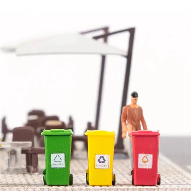 5pcs-Set-Rubbish-Bin-Model-Building-Sand-Table-Ho-Scale-Model-Street ...