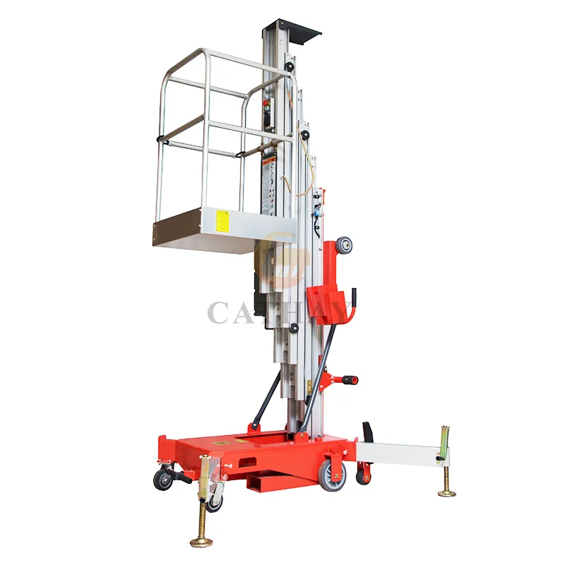 Mini Mobile Indoor Outdoor Aerial Working Platform Hydraulic Lift With ...