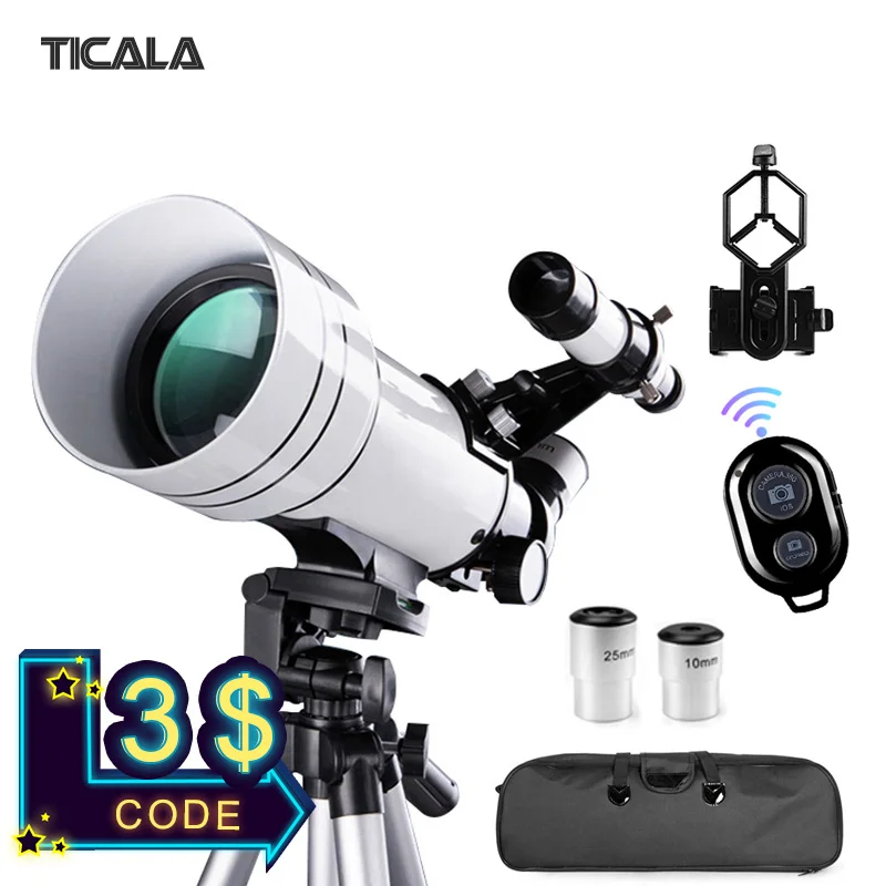 20X-200X-70-mm-Aperture-Refractor-Astronomical-Telescope-Space ...