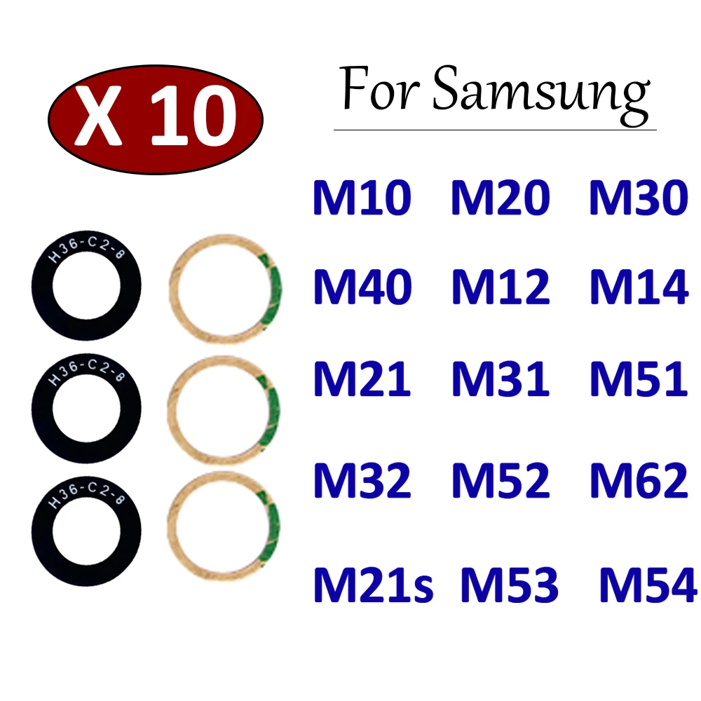 10Pcs-Back-Rear-Camera-Glass-Lens-Cover-With-Adhesive-For-Samsung-M10 ...
