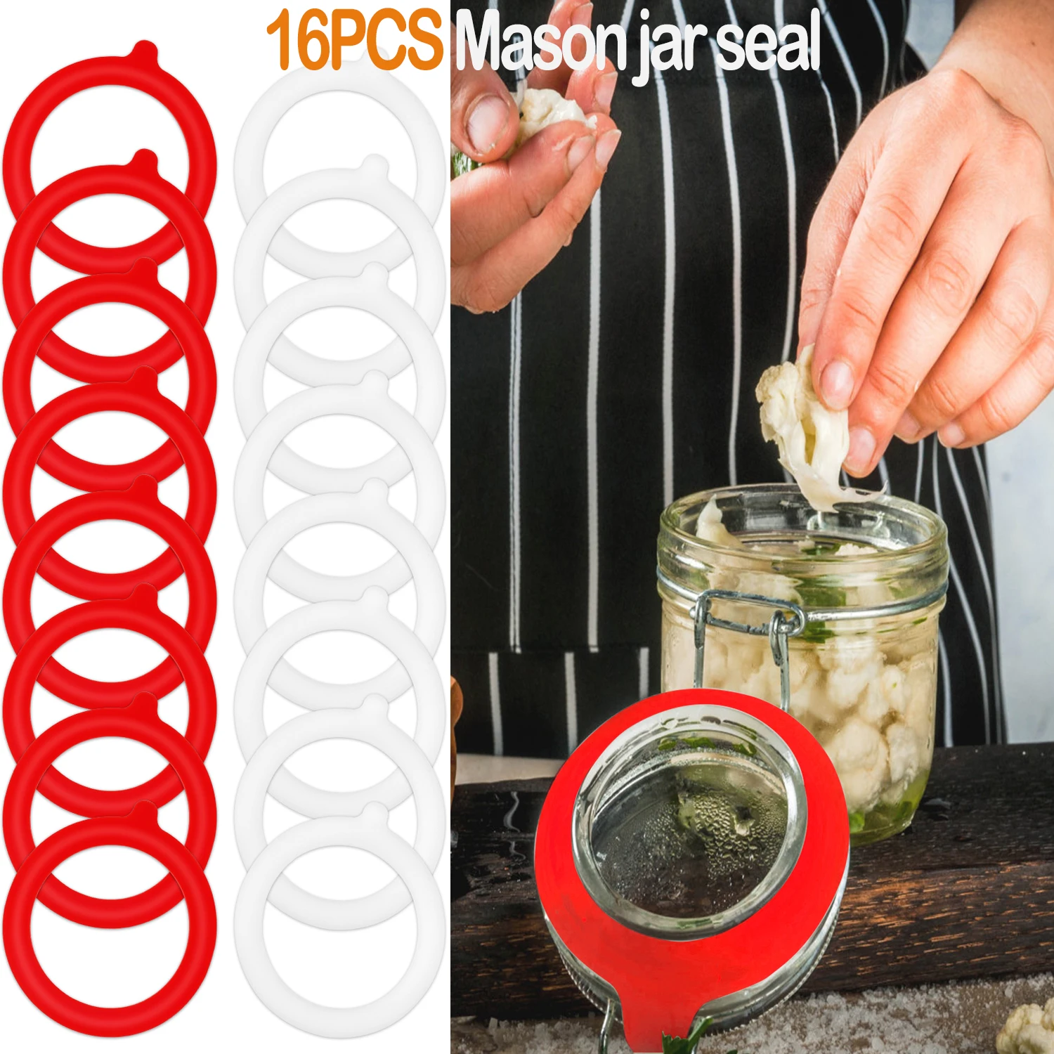16pcs-Jar-Lids-Seals-Silicone-Seals-for-Mason-Jar-Replacement-Sealing ...