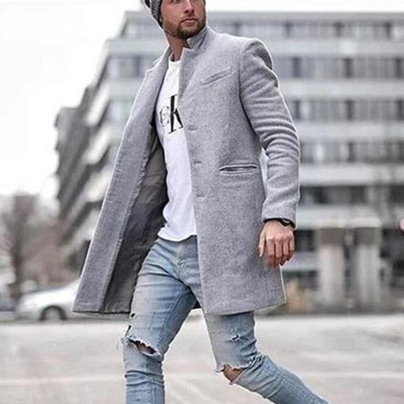 2022-Men-s-Trendy-Elegant-Woolen-Windbreaker-Thickened-Warm-Long-Coat ...