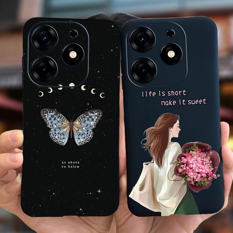 For Tecno Spark 10 Pro Case Stylish Painted Cover Soft Silicone Phone ...