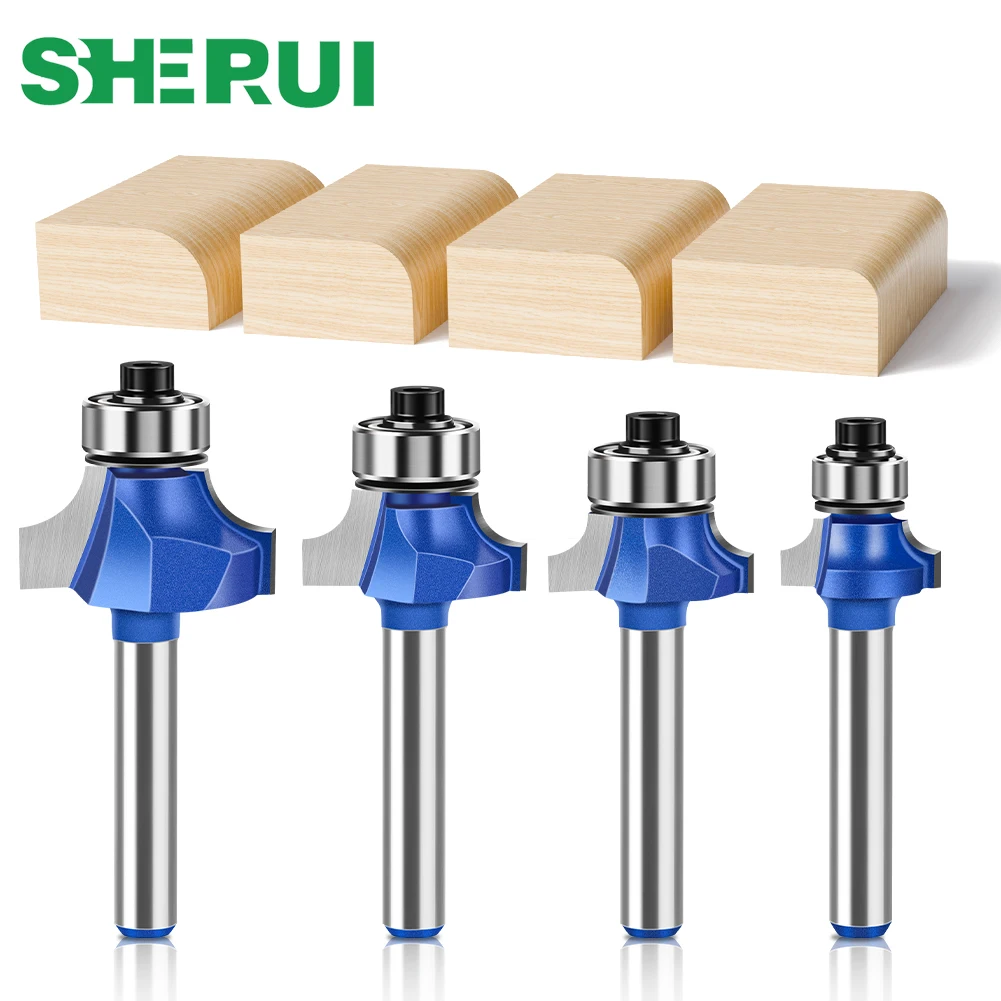 1-4-Inch-Shank-6mm-Shank-Blue-Roundover-Router-Bit-Set-Carbide-Wood ...