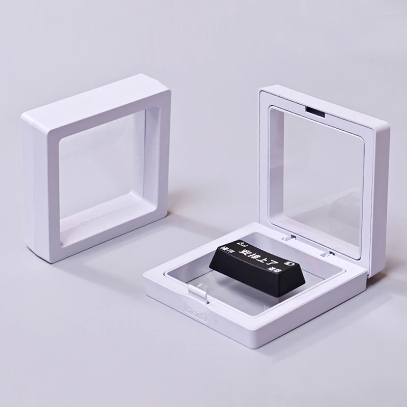 1Pc Mechanical Keyboard Cap Storage Box Transparent 3D Floating Blister ...
