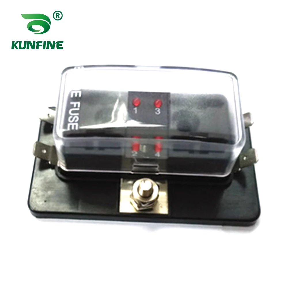 Fuse-Box-Holder-4-Way-with-LED-Indicator-Fuse-Block-Fuse-20pcs-For-Car ...