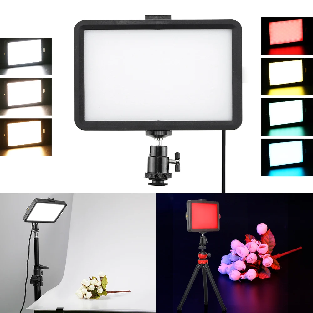 Panneau d'éclairage LED pour Studio Photo,3000-6000K,avec filtres RGB ...