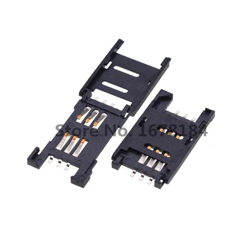 10pcs SIM Card Holder 6P SMT SMD 6 PIN Card Socket / 6pin Slot / Seats ...