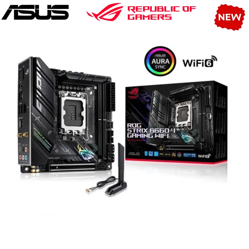 Novo b660i para asus rog strix B660 I gaming wifi lga 1700 ddr5 placa ...