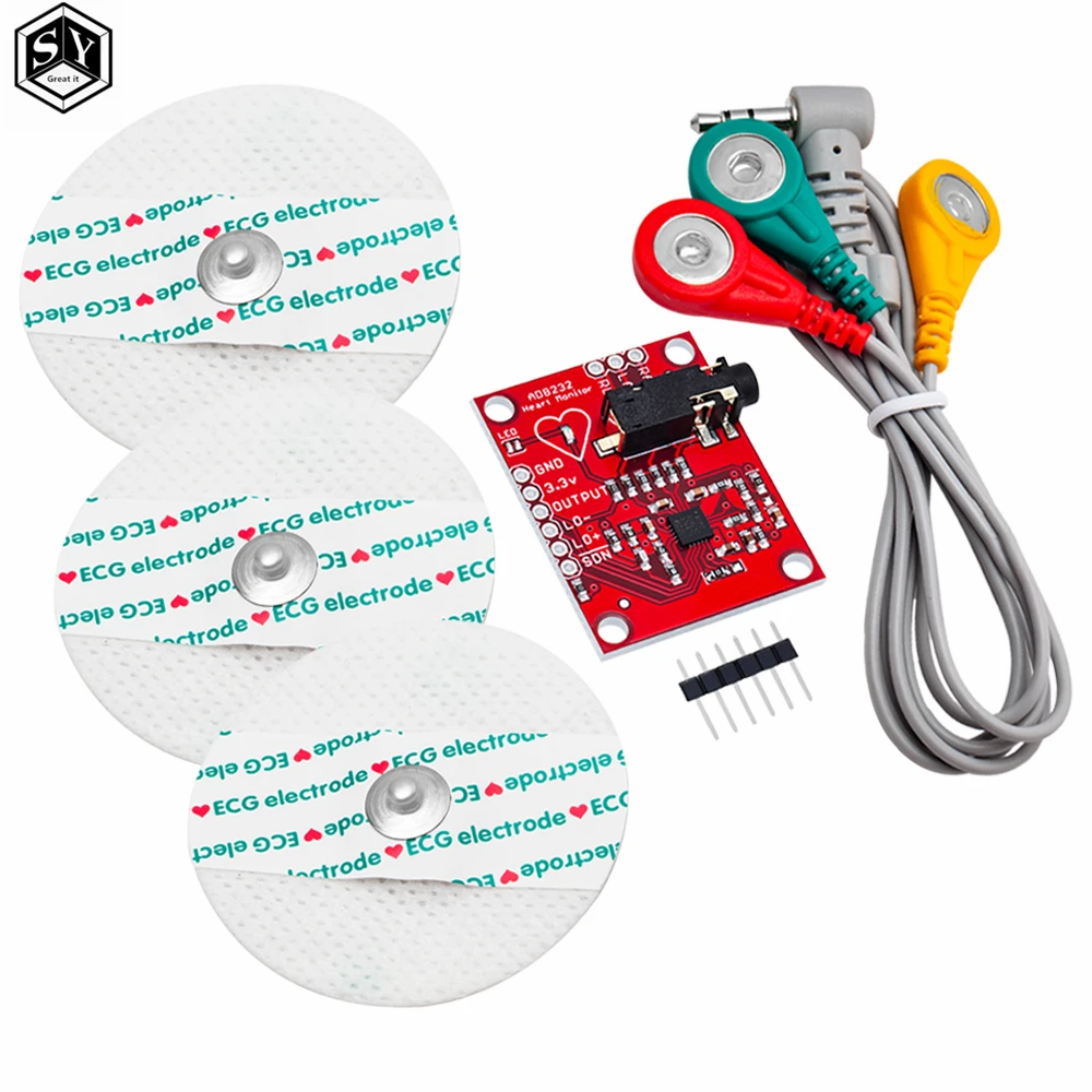 Ecg-module-AD8232-ecg-measurement-pulse-heart-ecg-monitoring-sensor ...
