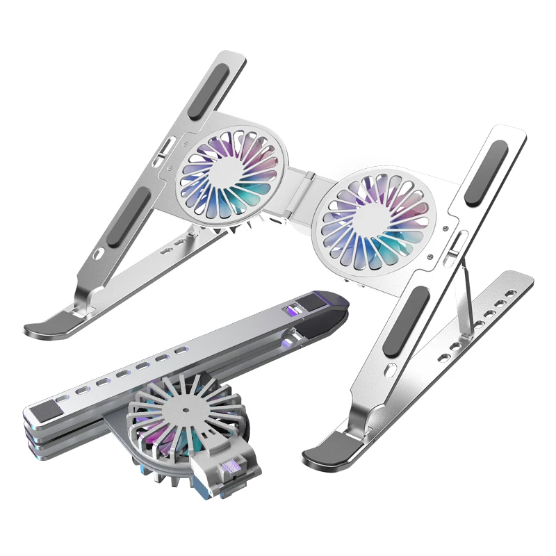 Foldable-Desktop-Laptop-Stand-With-RGB-Cooling-Fan-Heat-Dissipation ...