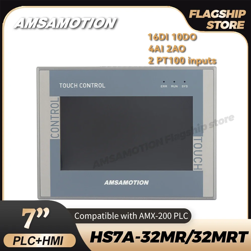 NEW-AMSAMOTION-7-Inch-HMI-PLC-All-in-One-AMX-S7-200-MR0701NE-Ethernet ...