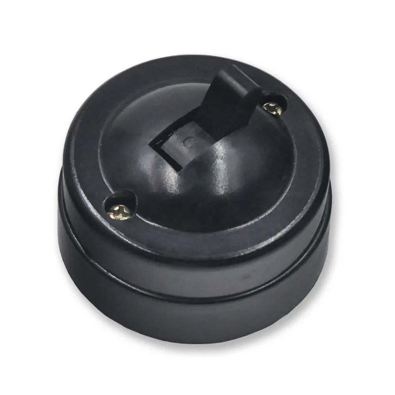 Retro-Electrical-Toggle-Switch-Socket-Wall-Outlet-Round-shaped-Black ...