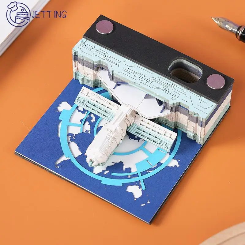 3D-Desk-Memo-Pad-Memo-Pad-Creative-Desk-DIY-Notes-Notepad-3D-Art-Paper ...