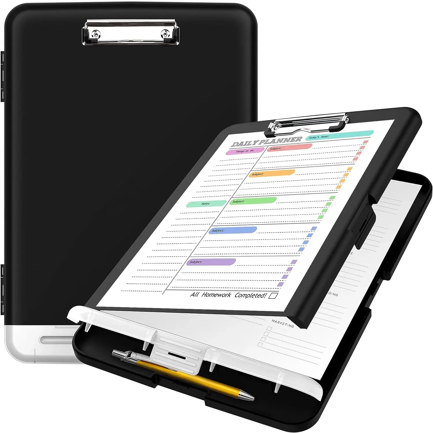 Clipboard-With-Storage-8-5-X11-A4-Plastic-Clipboard-Folder-With ...