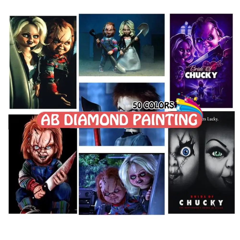 50-Colors-AB-Drill-Diamond-Painting-5D-DIY-Embroidery-Cartoon-Bride-of ...