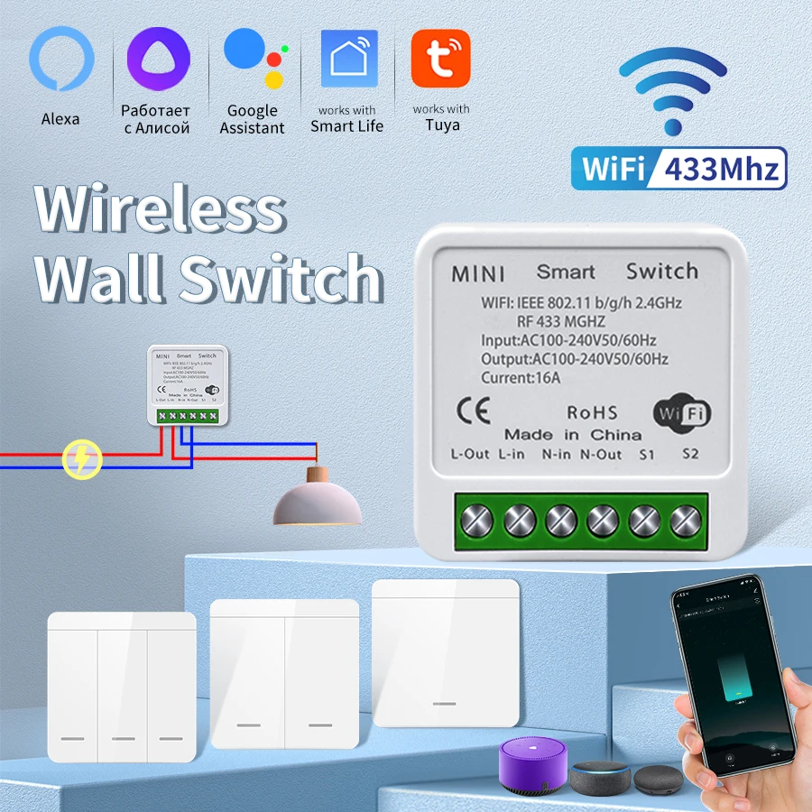 Wifi-Smart-Switch-for-Led-Lighting-Tuya-Smart-Life-RF-433MHz-Remote ...