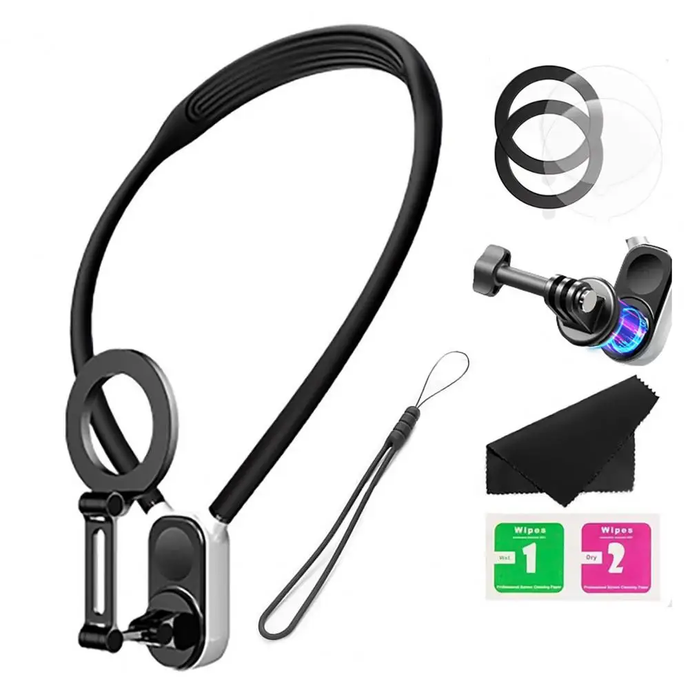 Aluminum-Magnet-Neck-Brace-Neck-Phone-Holder-Hands-free-Magnetic-Neck ...