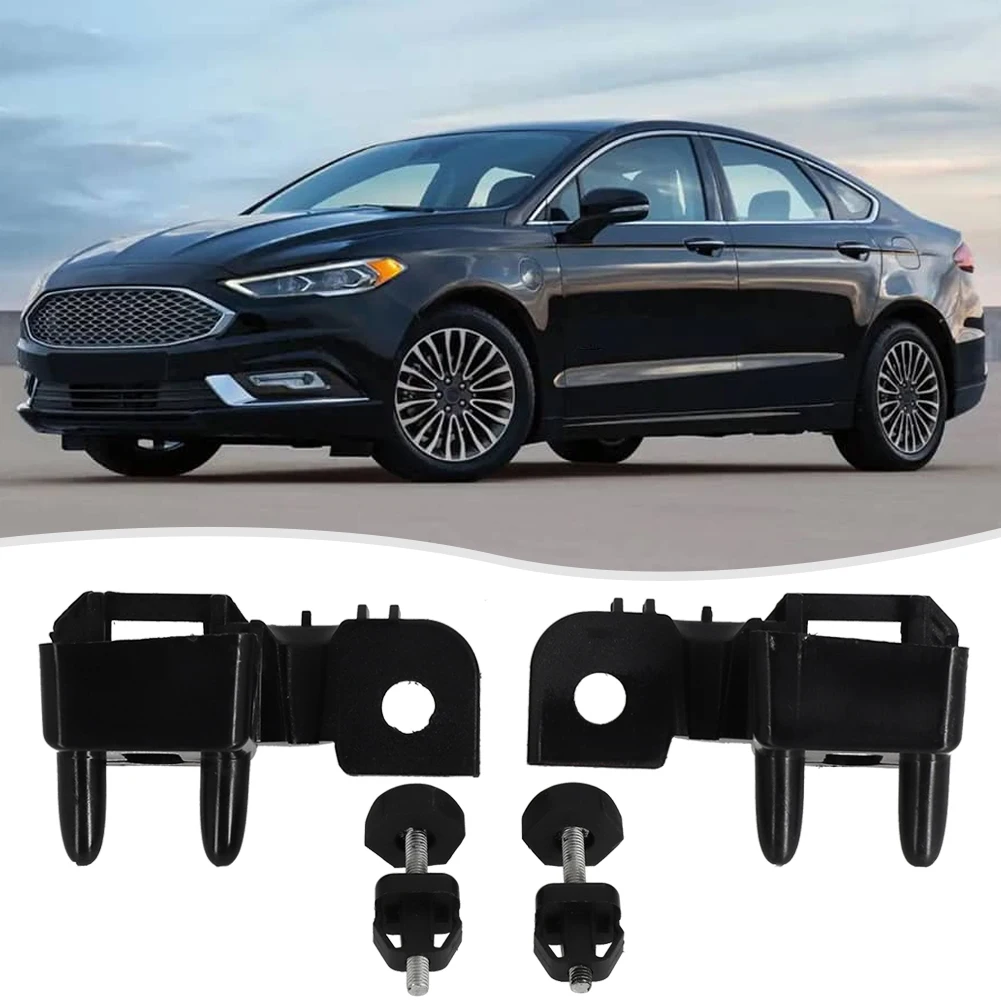 4Pcs Hood Bumper Stopper Headlight Bracket Left Right Set For Ford For ...