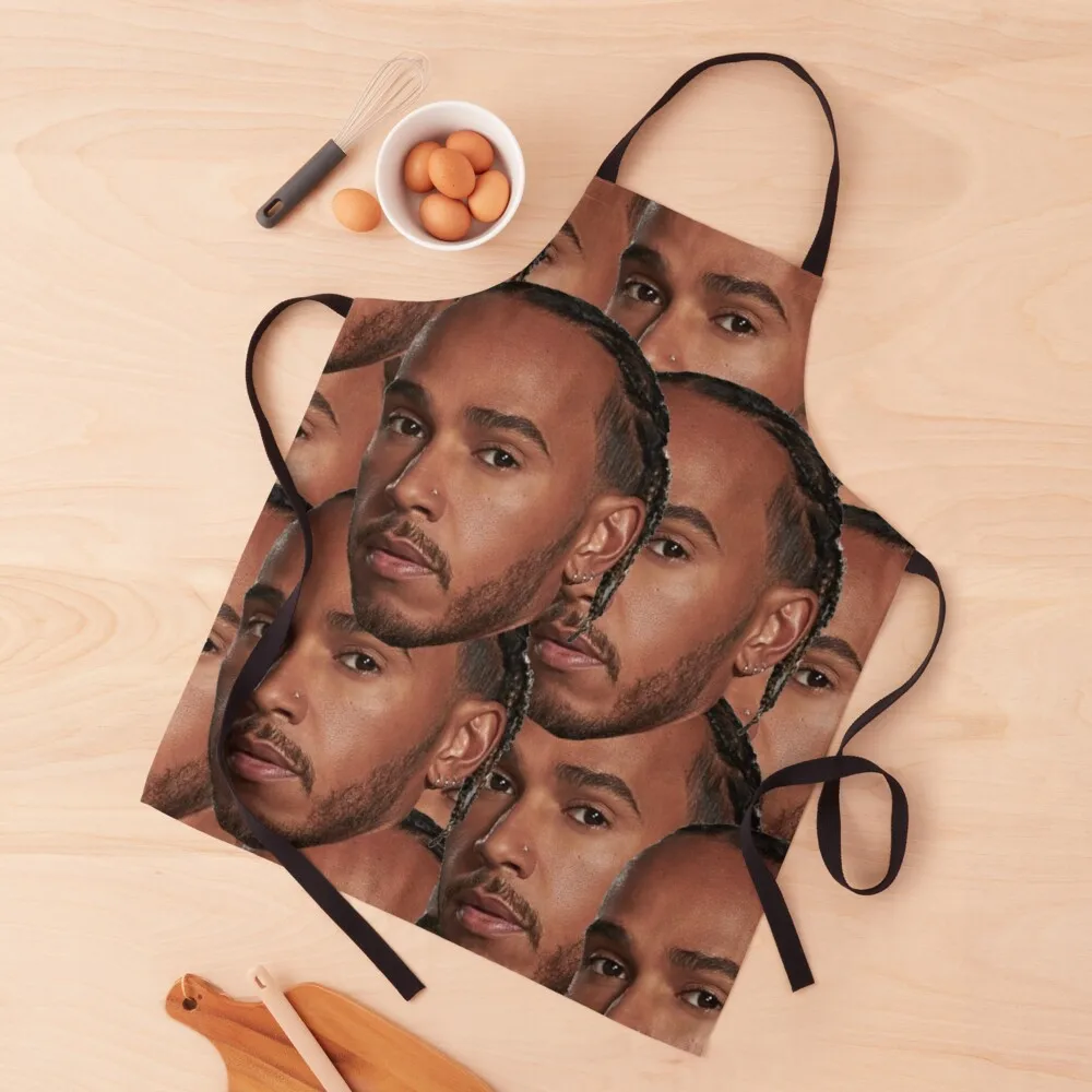 Lewis-hamilton-drivers-head-mercedis-Apron-Customizable-Apron-Woman ...
