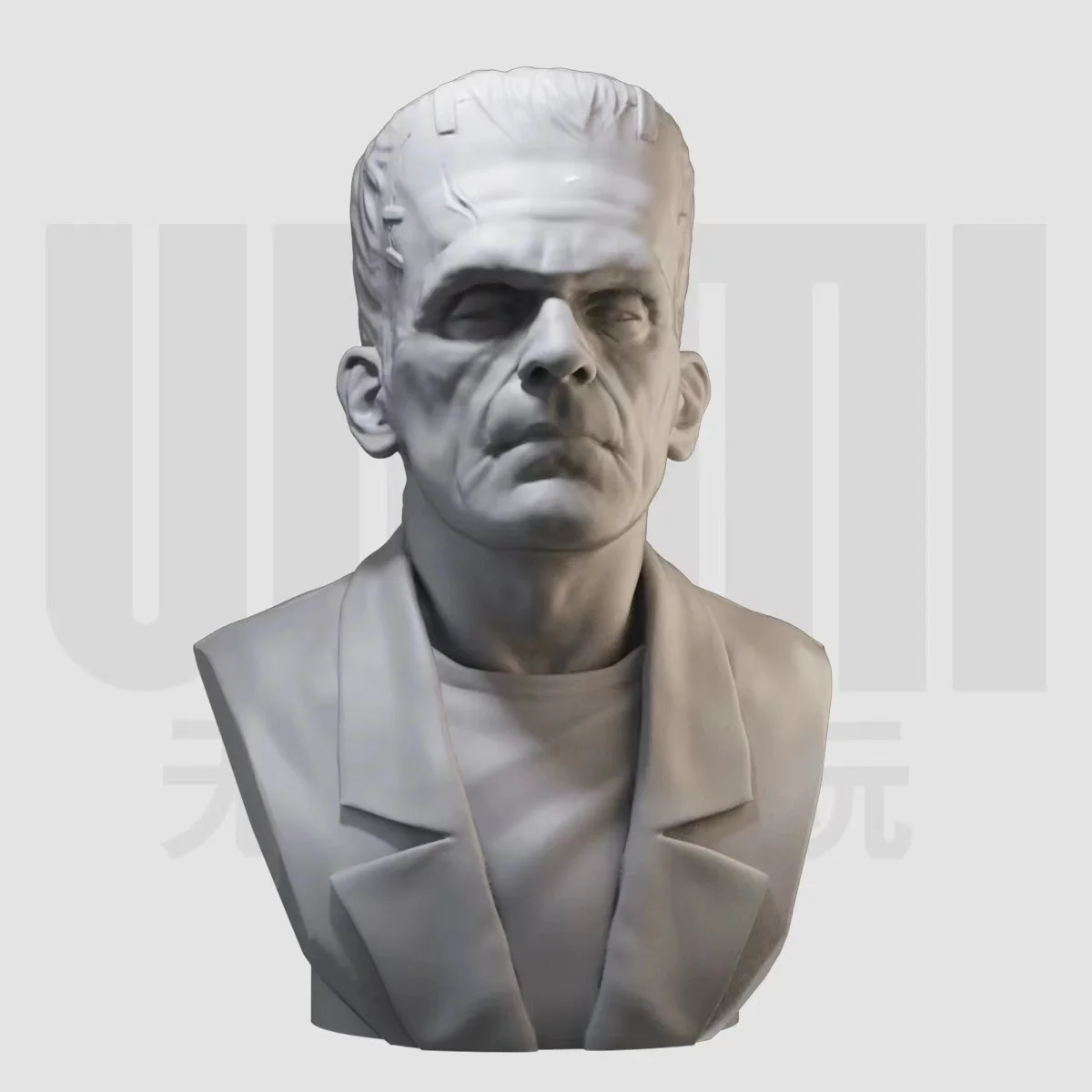 1-10-Frankenstein-Bust-Scientific-Stranger-Resin-White-Model-GK-figure ...