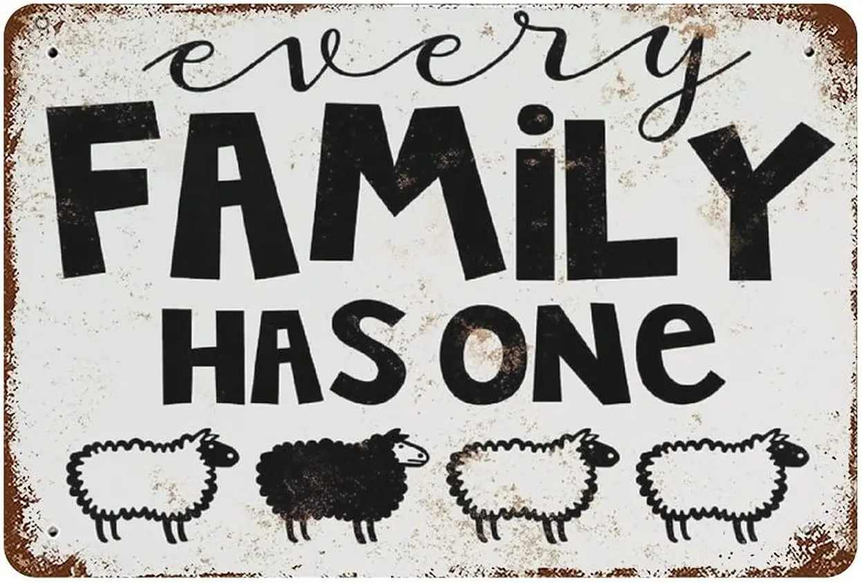 Black Sheep Signs: The Perfect Funny & Vintage Wall Art for Every Family