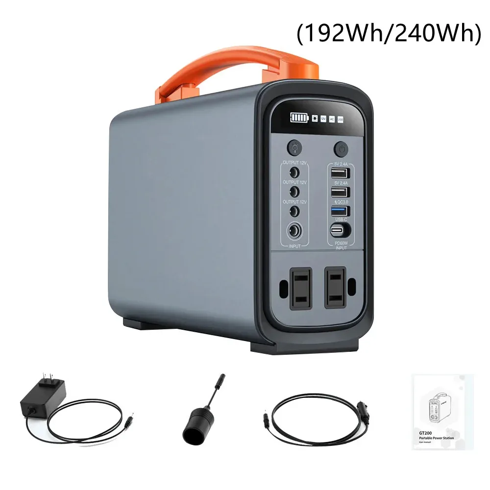 200W-Portable-Power-Bank-Station-with-LiFePO4-Battery-192Wh-240Wh-320Wh ...