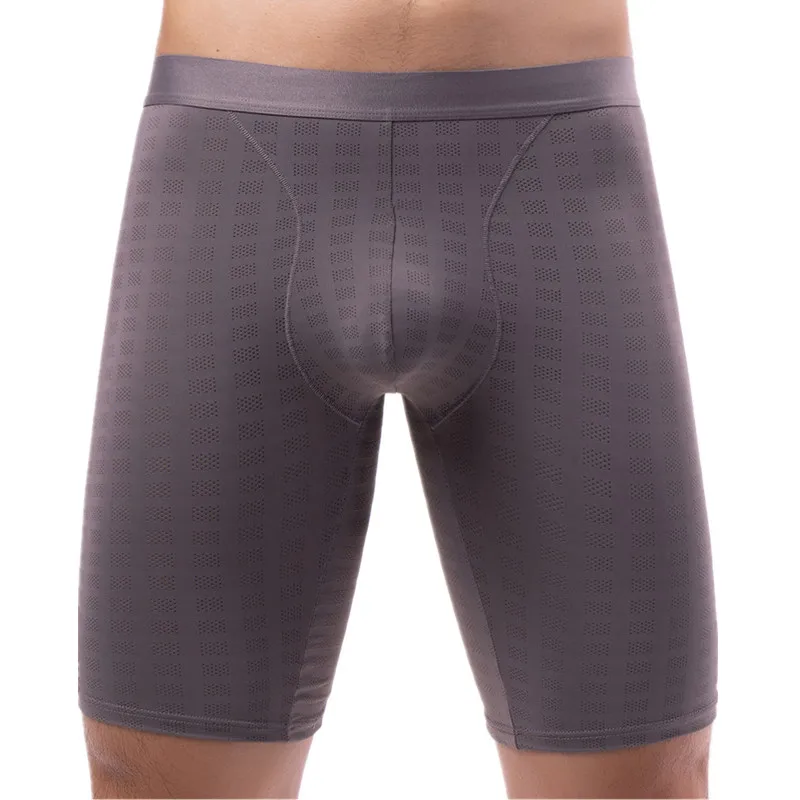 Men's Underwear Boxers Shorts Homme Thin Ice Silk Mesh Panites Man ...