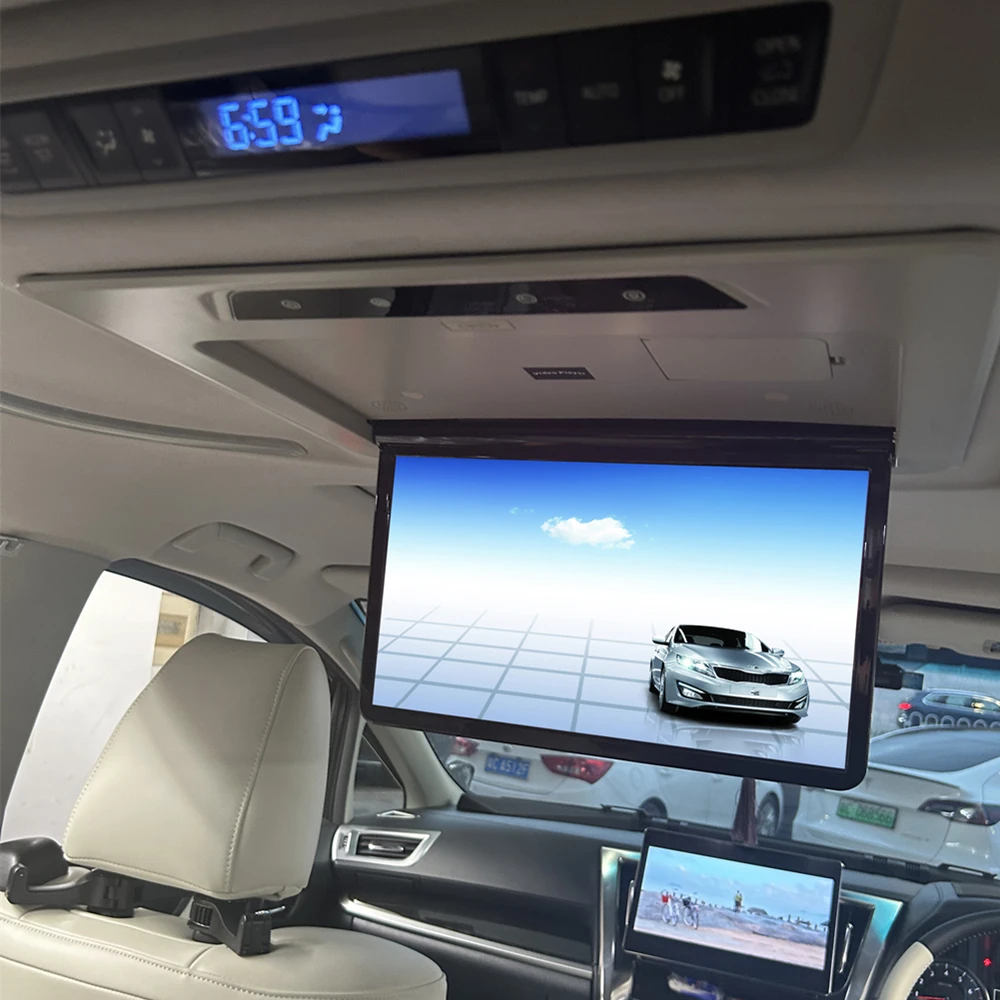 ForToyota-Alphard-vellfire-15-6-inch-Car-Roof-Mount-Monitor-Flip-down ...