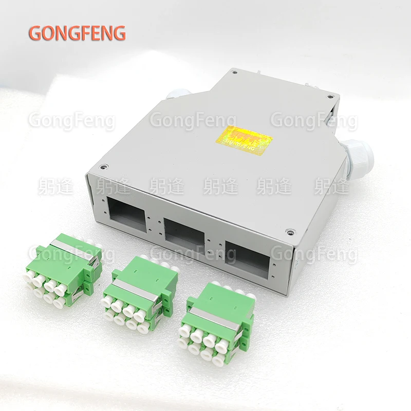 6Port LC MM DIN Rail Fiber Optic Terminal Box Mounted Supports SC/FC ...