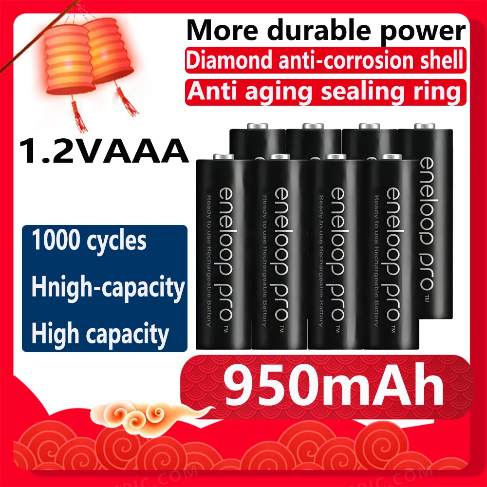 100-NEW-Original-Battery-Pro-1-2V-AAA-950mAh-NI-MH-Camera-Flashlight ...