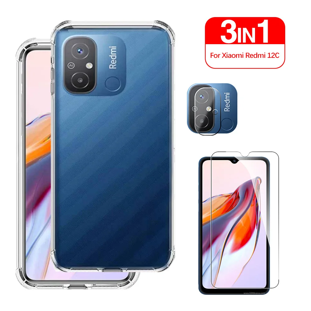 For-Xiaomi-Redmi-12C-Case-Anti-shock-Clear-Cover-Redmy-12C-12-C-C12 ...