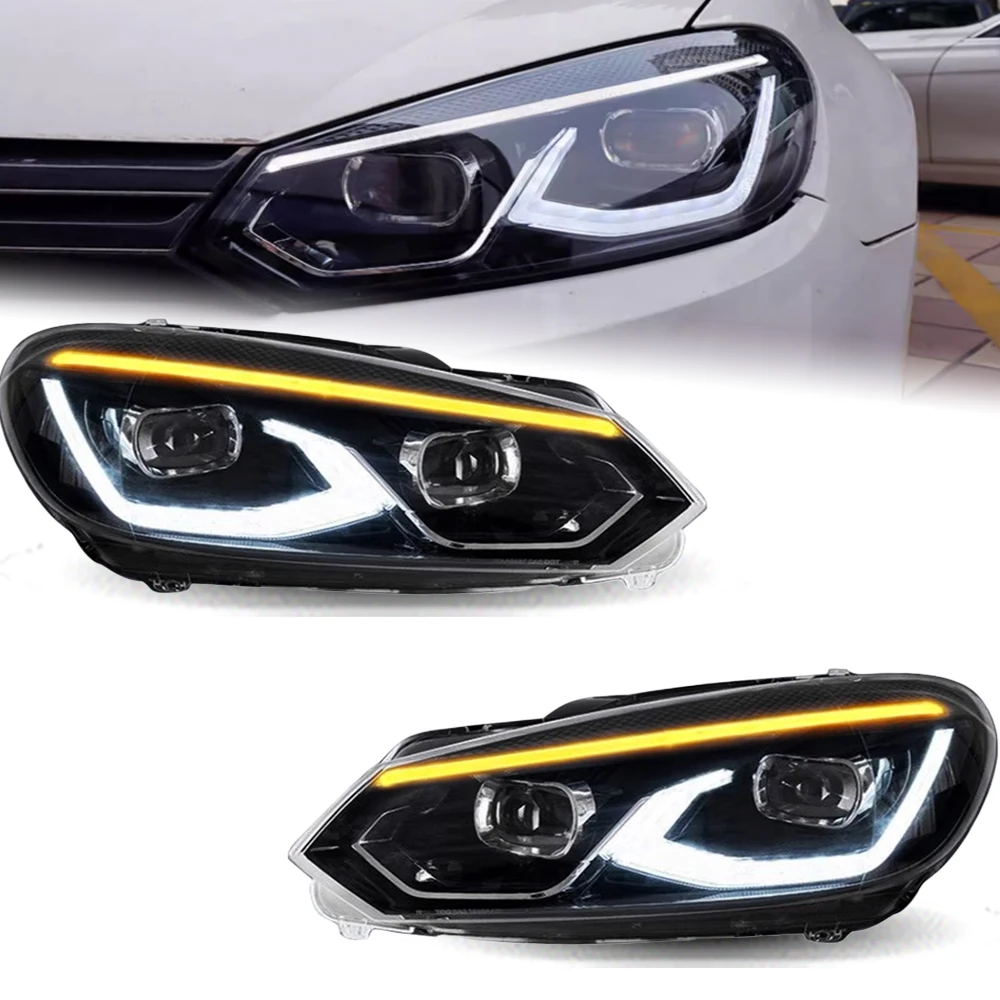 Car-Styling-Headlights-for-VW-Golf-6-MK6-LED-Headlight-2009-2012-Head ...