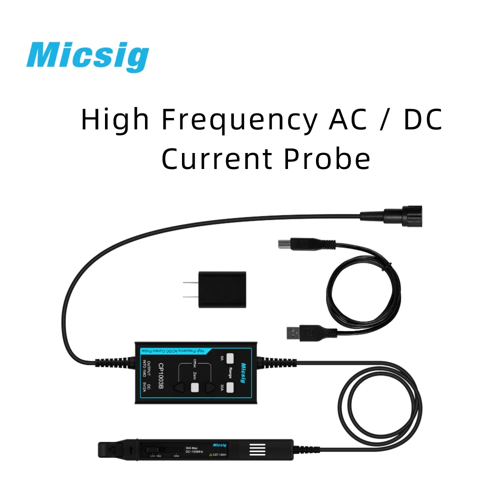 Micsig High Frequency AC / DC Current Probe - CP503/CP503B/CP1003/CP1003B