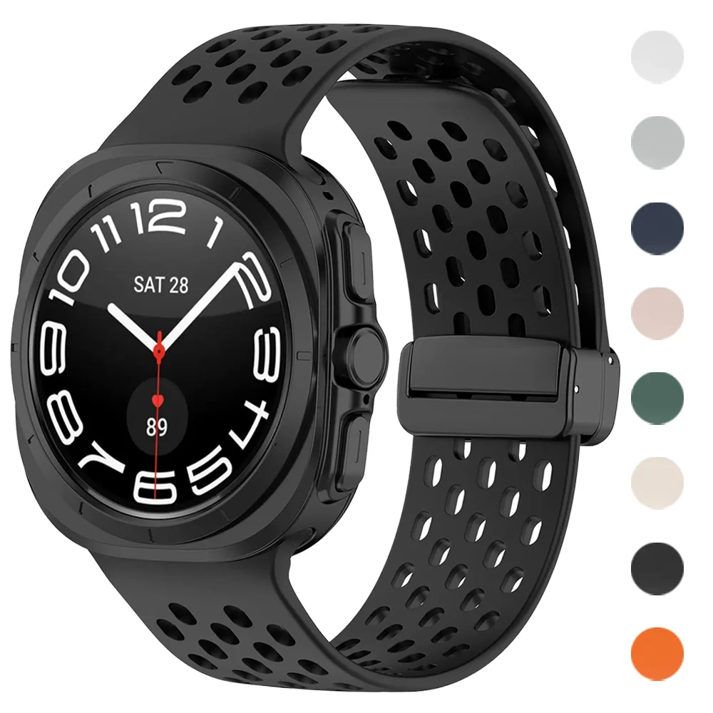 Soft-Silicone-Magnetic-Band-for-Samsung-Galaxy-Watch-7-Ultra-47mm-47 ...