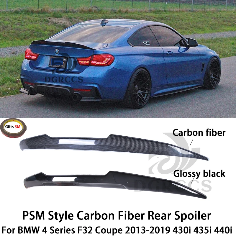 For-BMW-4-Series-F32-Coupe-PSM-Style-Carbon-fiber-Rear-Spoiler-Trunk ...