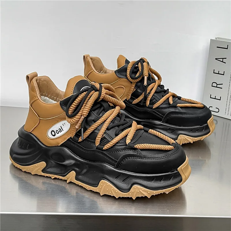 New-Fashion-Leather-Casual-Sneakers-Men-Designer-Trainers-Men-Platform ...