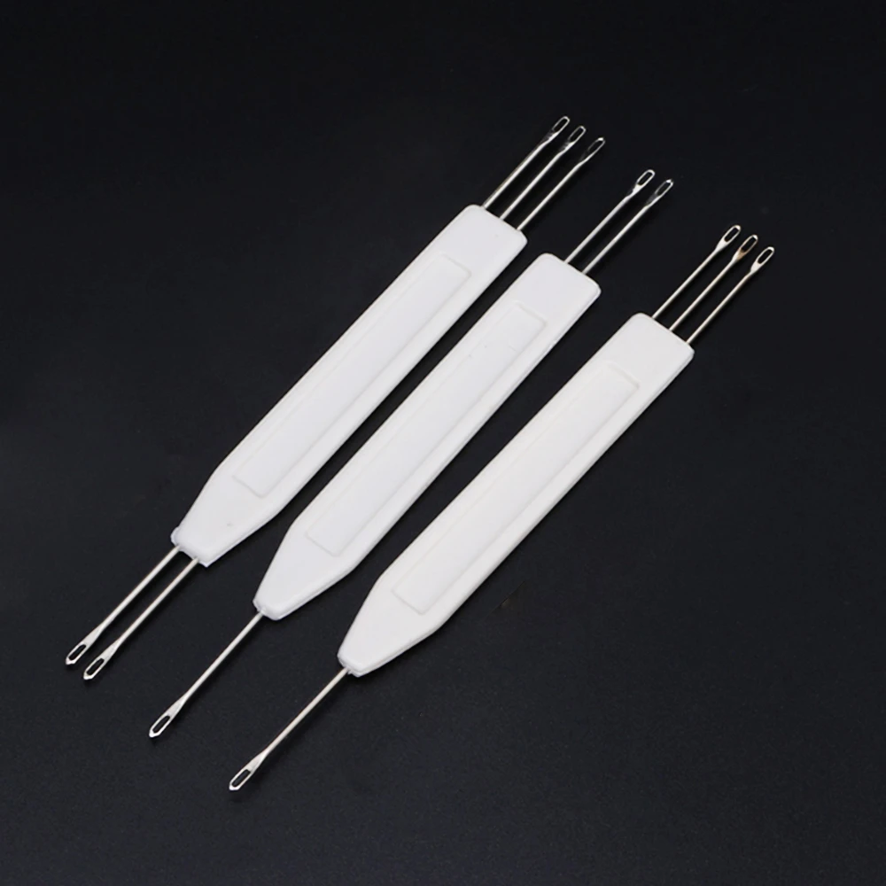 Thread transfer tool of knitting machine Needle take up and push plate ...