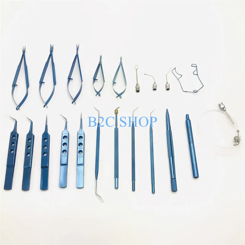 21pcs-titanium-alloy-ophthalmic-stainless-steel-Titanium-Alloy-Cataract ...
