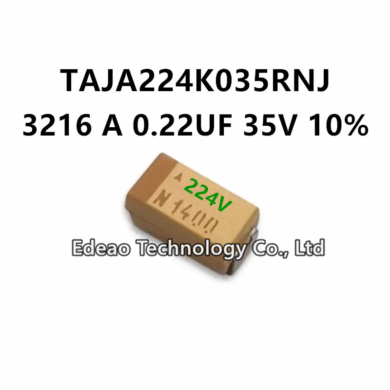 10Pcs-LOT-NEW-A-Type-3216A-1206-0-22UF-35V-220NF-10-Marking-224V ...
