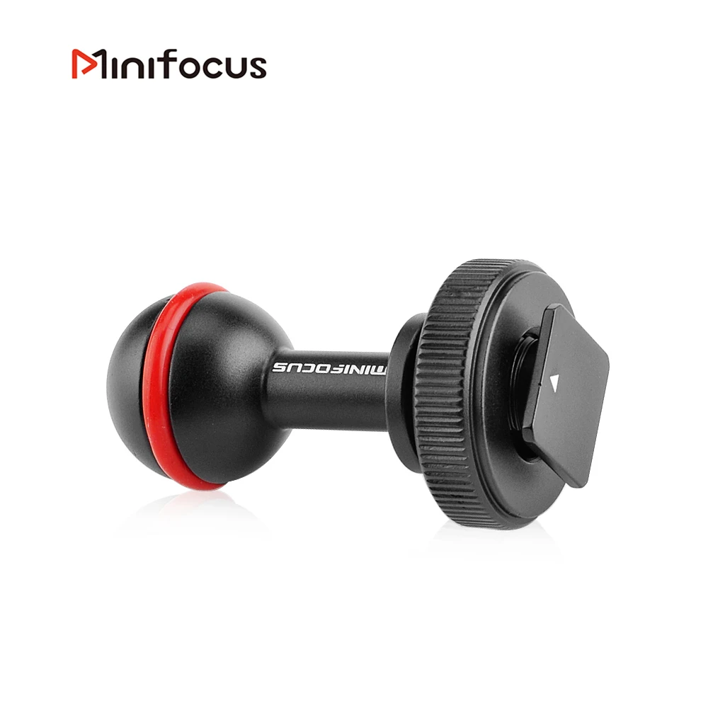 MINIFOCUS-Cold-Hot-Shoe-Ball-Mount-Arm-Base-Adapter-Turnable-for-Diving ...