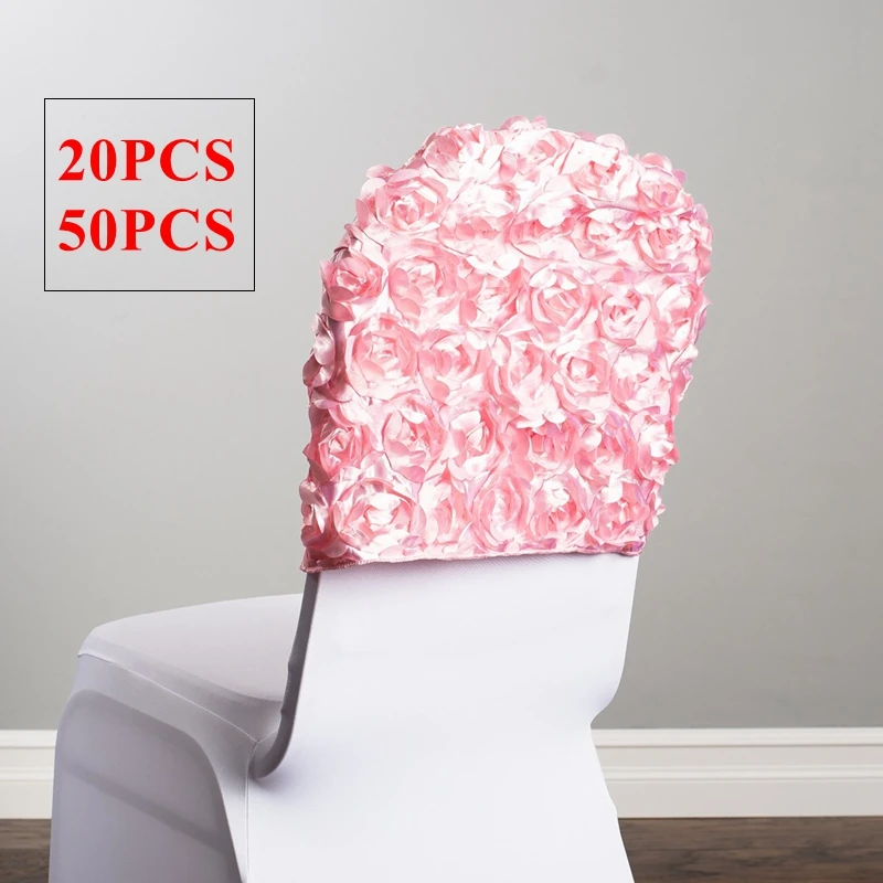 20pcs-Satin-Rosette-Chair-Cap-Hood-Fit-For-Lycra-Spandex-Chair-Cover ...