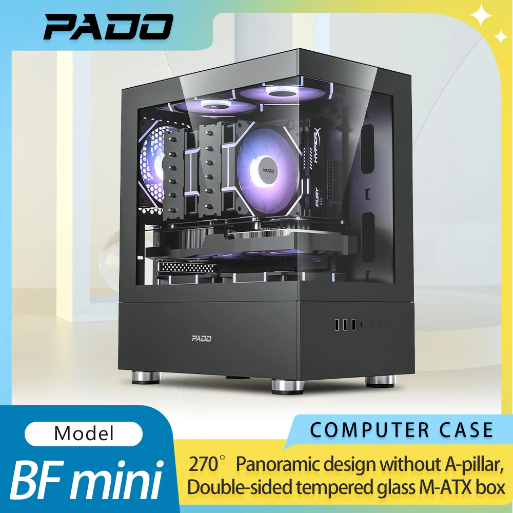 PADO-mini-PC-Case-Sea-view-Room-M-ATX-Computer-desktop-Telaio ...