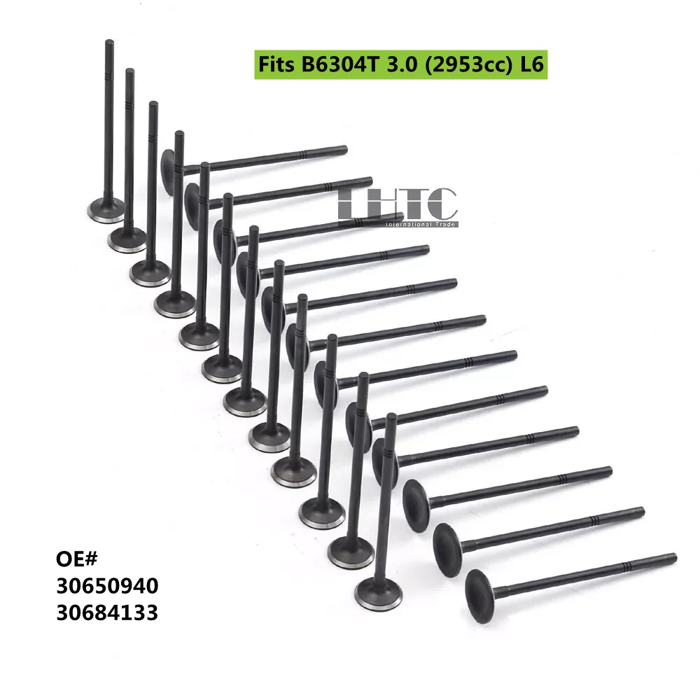 OE Engine Intake Exhaust Valves Set 24pcs For Volvo S60 S80 V60 V70 ...
