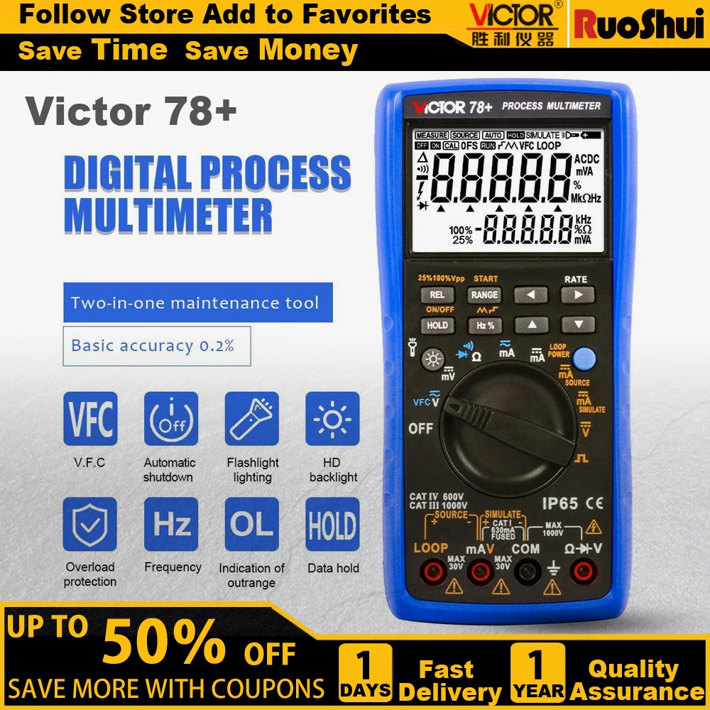 Victor-78-Process-Multimeter-Digital-Multi-meter-and-Process-Signal ...